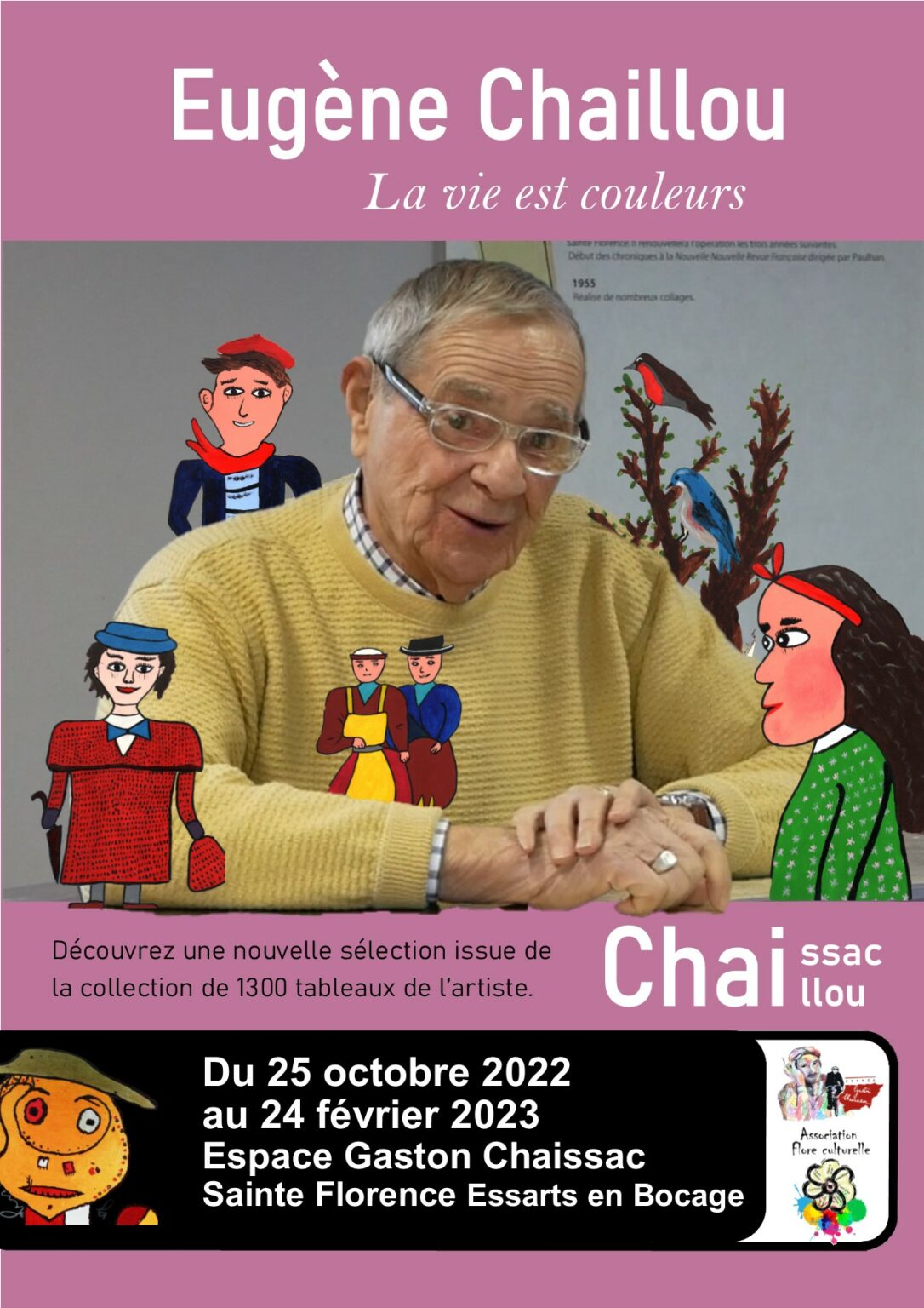 Exposition Eugène Chaillou, la vie est couleurs - Espace Gaston Chaissac